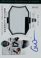 Garrett Wilson 2022 National Treasures #CRPA-GW Crossover Rookie Patch ...