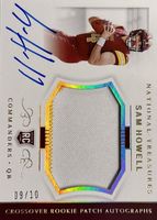 Sam Howell 2022 National Treasures #CRPA-SH Crossover Rookie Patch ...