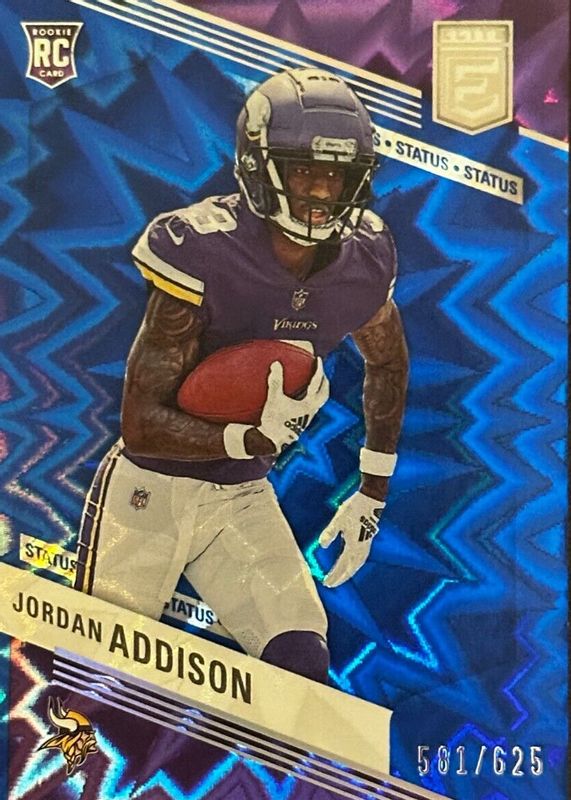 Jordan Addison 2023 Elite #157 Status Explosion /625 Price Guide ...