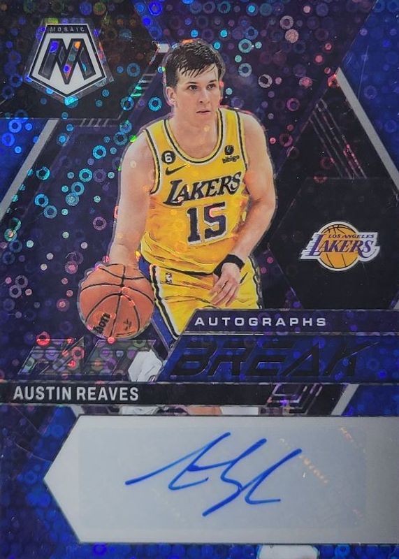 Austin Reaves 2022 Mosaic #FB-AUS Fast Break Autographs - Blue /25 ...
