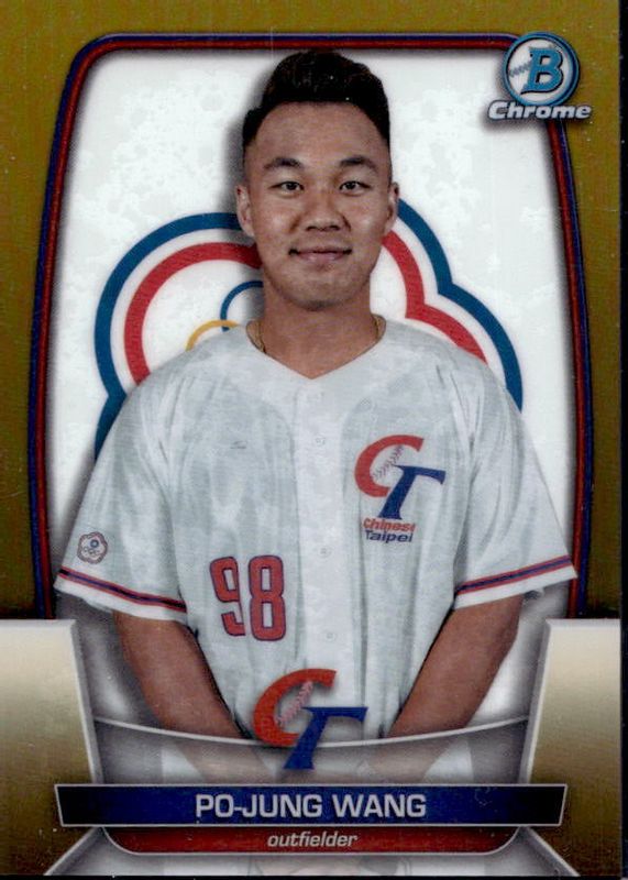 Po-Jung Wang 2023 Bowman Chrome WBC Flag - Gold Refractor #WBC-11 Price Guide - Sports Card Investor