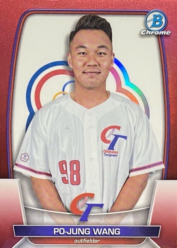 Po-Jung Wang 2023 Bowman Chrome WBC Flag - Red Refractor #WBC-11 Price Guide - Sports Card Investor
