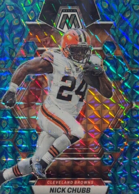 Nick Chubb 2023 Mosaic #49 Choice Peacock /(SSP) Price Guide - Sports ...