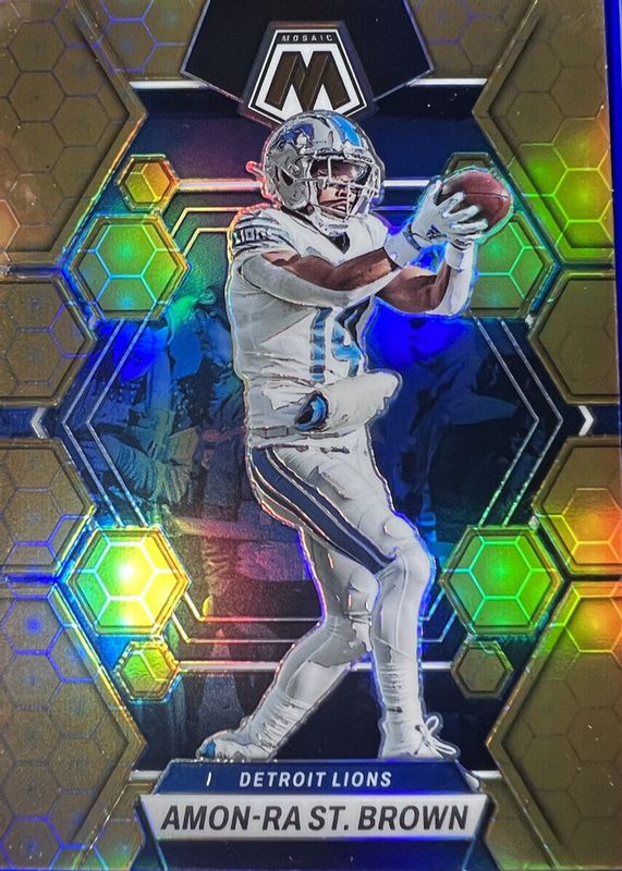 Amon-Ra St. Brown 2023 Mosaic #186 Honeycomb /(SSP) Price Guide ...