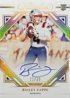 Bailey Zappe 2022 Flawless #RFS-BZ Rookie Frame Signatures (/20) BGS 10 PRISTINE Price Guide ...