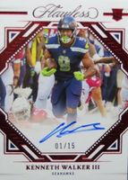 Kenneth Walker III 2022 Flawless #RFS-KW Rookie Frame Signatures - Ruby ...
