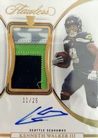 Kenneth Walker III 2022 Flawless #RPA-KW Rookie Patch Auto /25 Price ...