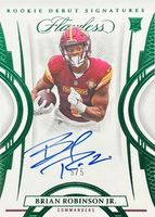 Brian Robinson Jr. 2022 Flawless #RDS-BR Rookie Debut Signatures ...