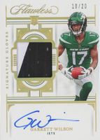 Garrett Wilson 2022 Flawless #SG-GW Signature Gloves /20 Price Guide ...
