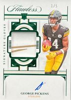 George Pickens 2022 Flawless #SG-GP Signature Gloves - Emerald /5 Price ...