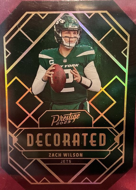 Zach Wilson 2023 Prestige #D-24 Decorated /(SSP) Price Guide - Sports ...