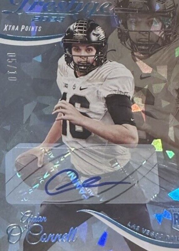 Aidan O'Connell 2023 Prestige #301 Xtra Points Signatures - Platinum ...