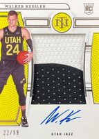 Walker Kessler 2022 National Treasures #113 Rookie Patch Auto /99 Price ...