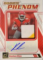 Rashee Rice 2023 Donruss #RPJA-RRIC Rookie Phenom Jersey Autographs - Prime /49 Price Guide ...
