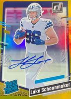 Luke Schoonmaker 2023 Donruss #325 Rated Rookie Autographs - Gold /25 ...