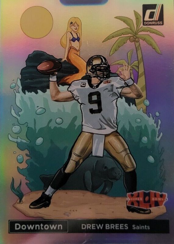 Drew Brees 2023 Donruss #SBD-DB Super Bowl Downtown /(SSP) Price Guide ...