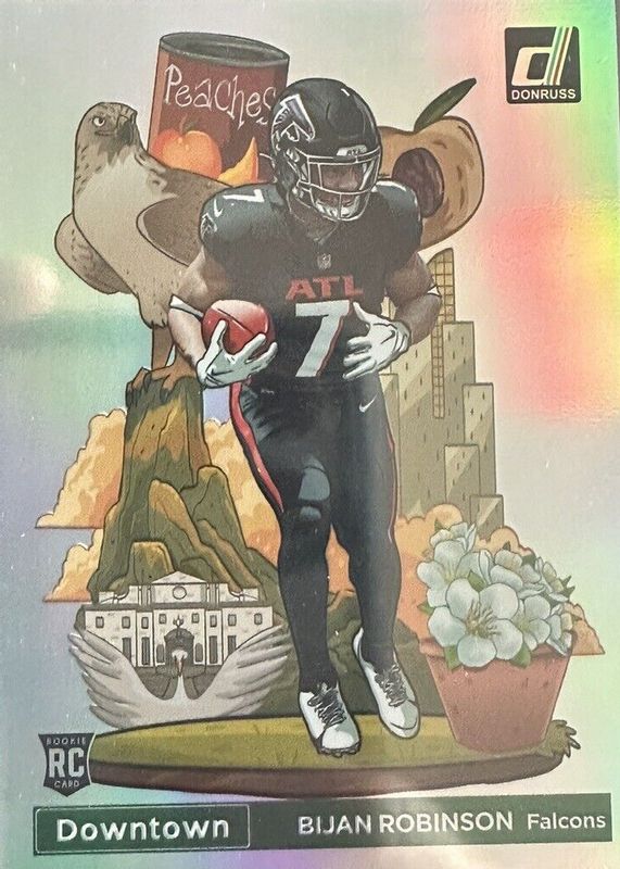 Bijan Robinson 2023 Donruss #D-10 Downtown /(SSP) Price Guide - Sports ...