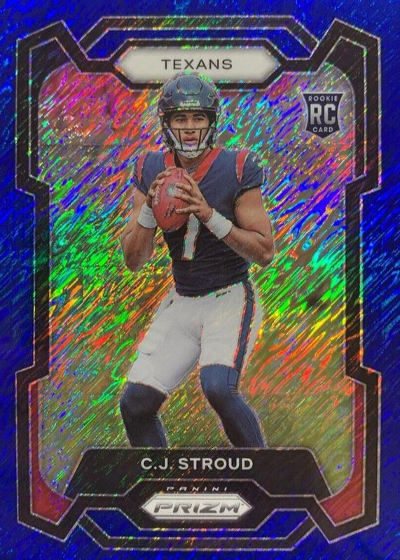 CJ Stroud 2023 Prizm #339 Blue Shimmer /25 Price Guide - Sports Card Investor