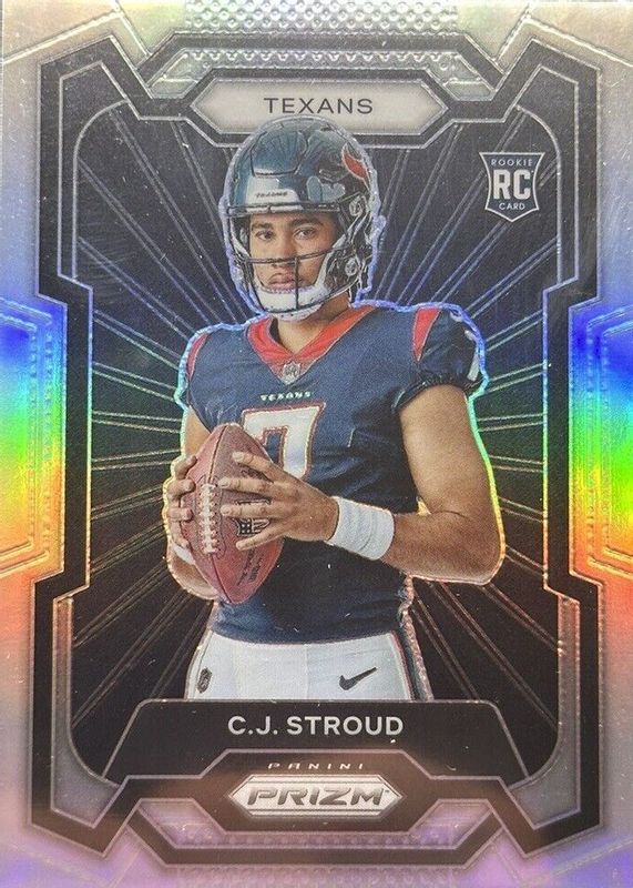 CJ Stroud 2023 Prizm #302 Rookie Variation - Silver Price Guide - Sports Card Investor