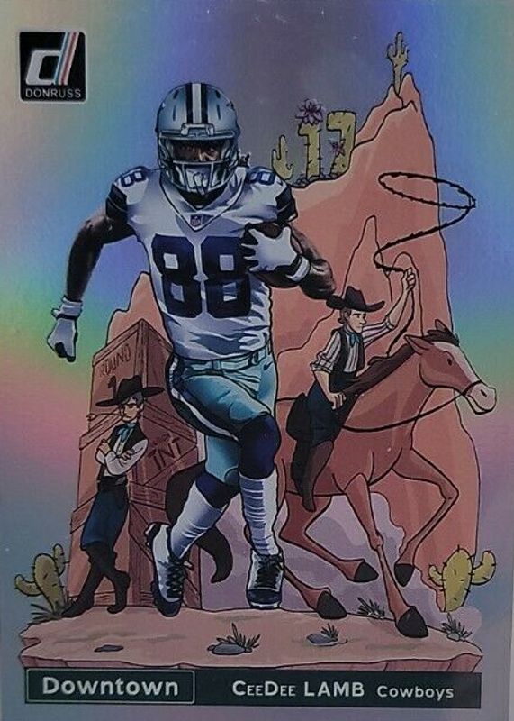 CeeDee Lamb 2020 Donruss #D-CD Downtown /(SSP) Price Guide - Sports ...