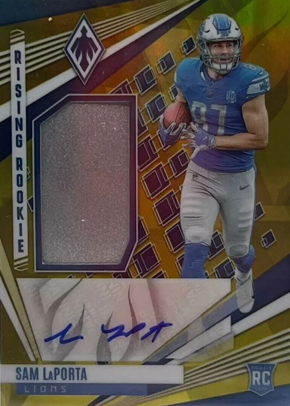 Sam LaPorta 2023 Phoenix #RMS-SLA Rising Rookie Material Signatures ...