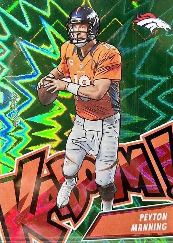 Peyton Manning 2023 Absolute #K25 Kaboom! (Vertical) - Green /1 Price ...