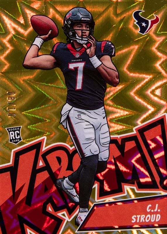 CJ Stroud 2023 Absolute #K12 Kaboom! (Vertical) - Gold /10 Price Guide ...