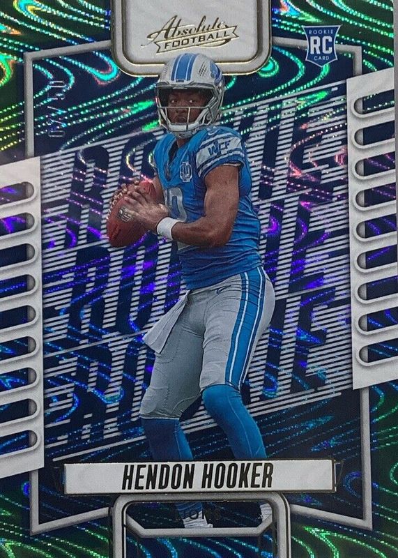 Hendon Hooker 2023 Absolute #123 Green Waves /50 Price Guide - Sports ...
