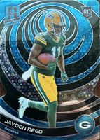 Jayden Reed 2023 Spectra #146 Neon Blue Die-Cut /50 Price Guide ...