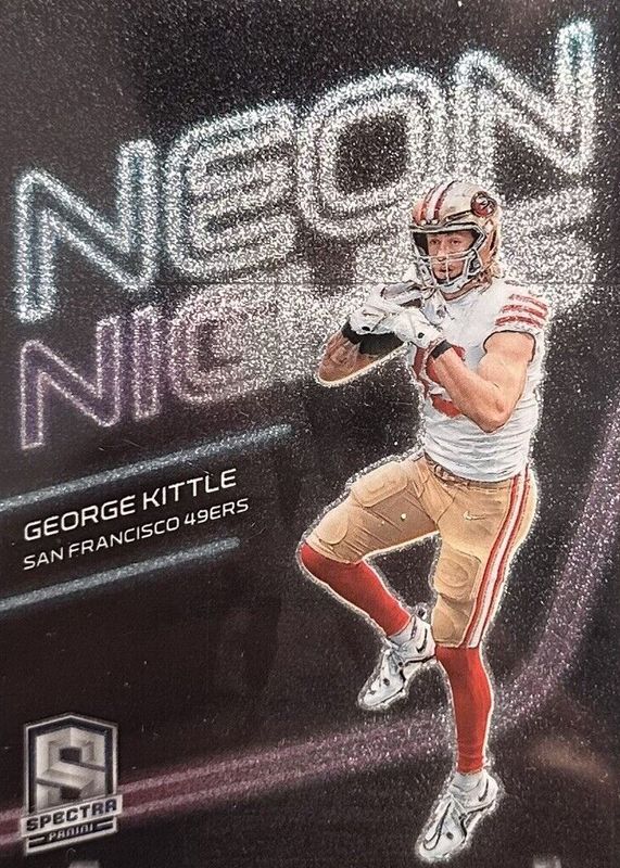 George Kittle 2023 Spectra #NN-GK Neon Nights /(SSP) RAW Price Guide ...