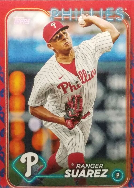 Ranger Suarez 2024 Topps #229 Team Color Border Variation /(SSP) Price ...