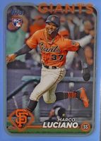 Marco Luciano 2024 Topps #232 Father's Day Powder Blue /50 Price Guide - Sports Card Investor