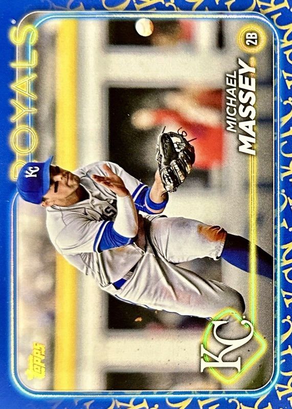 Michael Massey (Royals) 2024 Topps #14 Team Color Border Variation /(SSP) Price Guide - Sports ...