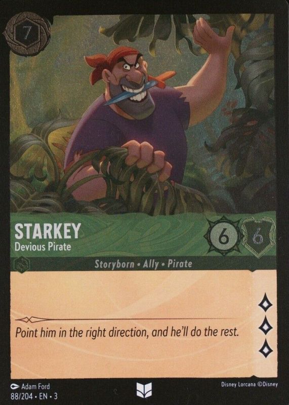 Starkey - Devious Pirate 2024 Into the Inklands #88/204 Cold Foil Price ...