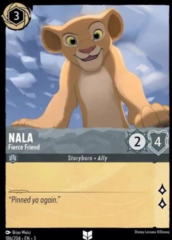 Nala - Fierce Friend 2024 Into the Inklands #186/204 Base Price Guide ...