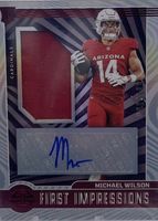 Michael Wilson 2023 Illusions #126 First Impressions Memorabilia Autographs - Red /199 Price ...