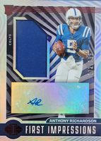Anthony Richardson 2023 Illusions #102 First Impressions Memorabilia Autographs - Red /199 Price ...