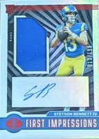 Stetson Bennett IV 2023 Illusions #132 First Impressions Memorabilia Autographs - Red /199 Price ...