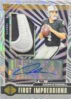 Aidan O'Connell 2023 Illusions #101 First Impressions Memorabilia Autographs - Purple /1 Price ...