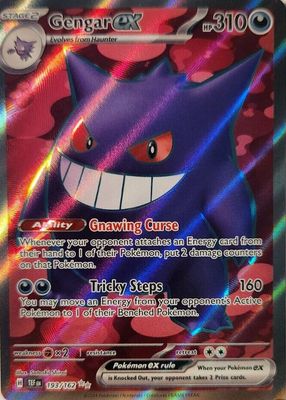 Gengar ex 2024 Scarlet & Violet: Temporal Forces #193/162 Ultra Rare ...