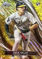 Zack Gelof 2024 Topps Chrome Black #40 Gold Mini-Diamond Refractor /50 ...