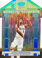 Scoot Henderson 2023 Crown Royale #1 Pillars of the Game - Platinum /1 ...