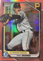Paul Skenes 2024 Bowman #BCP-125 Chrome Prospects - Rose Gold Refractor ...