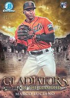 Marco Luciano 2024 Bowman #GOTD-20 Gladiators of the Diamond - Gold Refractor /50 Price Guide ...