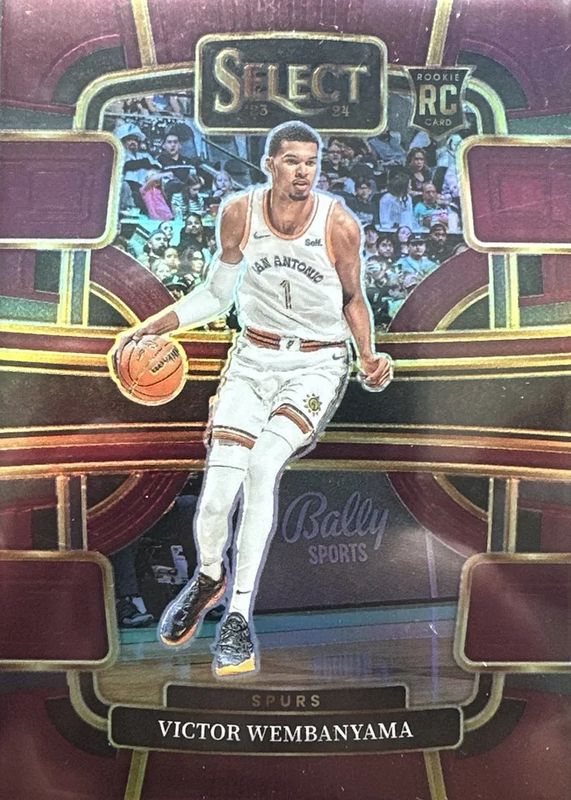 Victor Wembanyama 2023 Select #87 Concourse Maroon /175 Price Guide ...