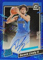 Dereck Lively II 2023 Optic #281 Rated Rookie Signatures - Choice Blue ...