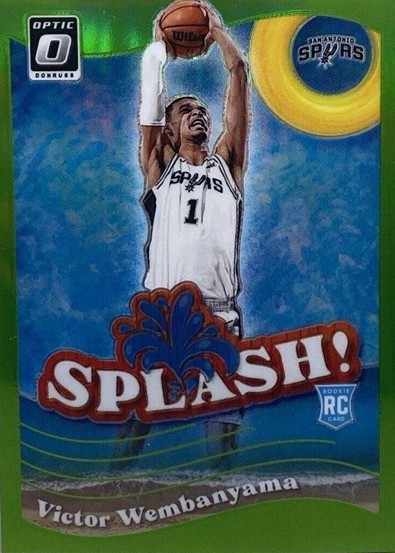 Victor Wembanyama 2023 Optic #6 Splash! - Lime Green /149 Price Guide ...