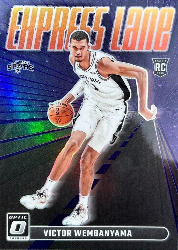 Victor Wembanyama 2023 Optic #8 Express Lane - Purple Price Guide ...