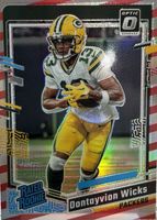 Dontayvion Wicks 2023 Optic #249 Freedom /(SSP) Price Guide - Sports ...