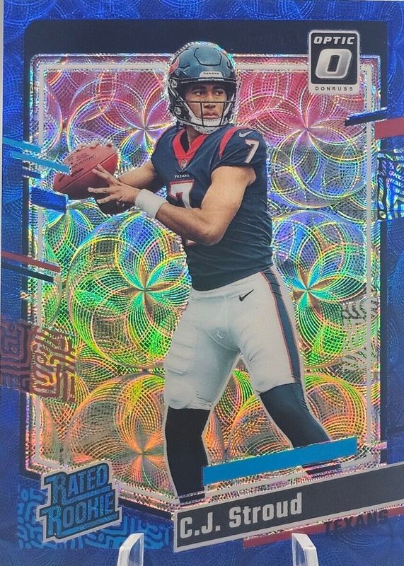 CJ Stroud 2023 Optic #244 Blue Scope Price Guide - Sports Card Investor